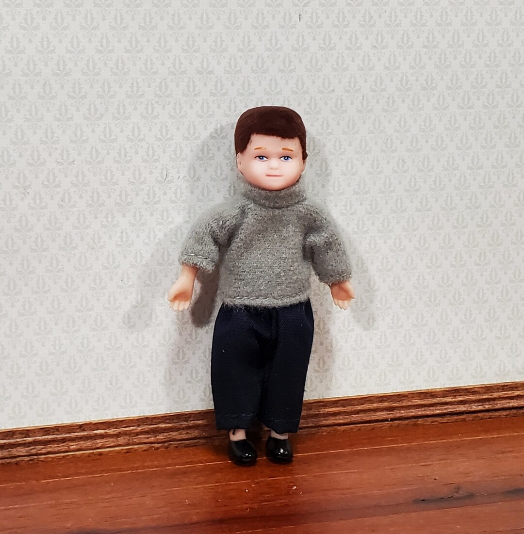 Dollhouse Boy Doll Modern Young Brother Vinyl 1:12 Scale - Etsy