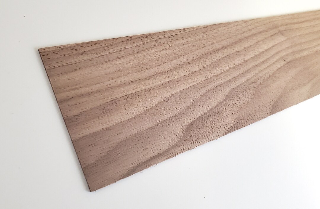 Walnut Wood Sheet Plank Thin 1/32 X 3 X 12 Long Sanded Veneer ...
