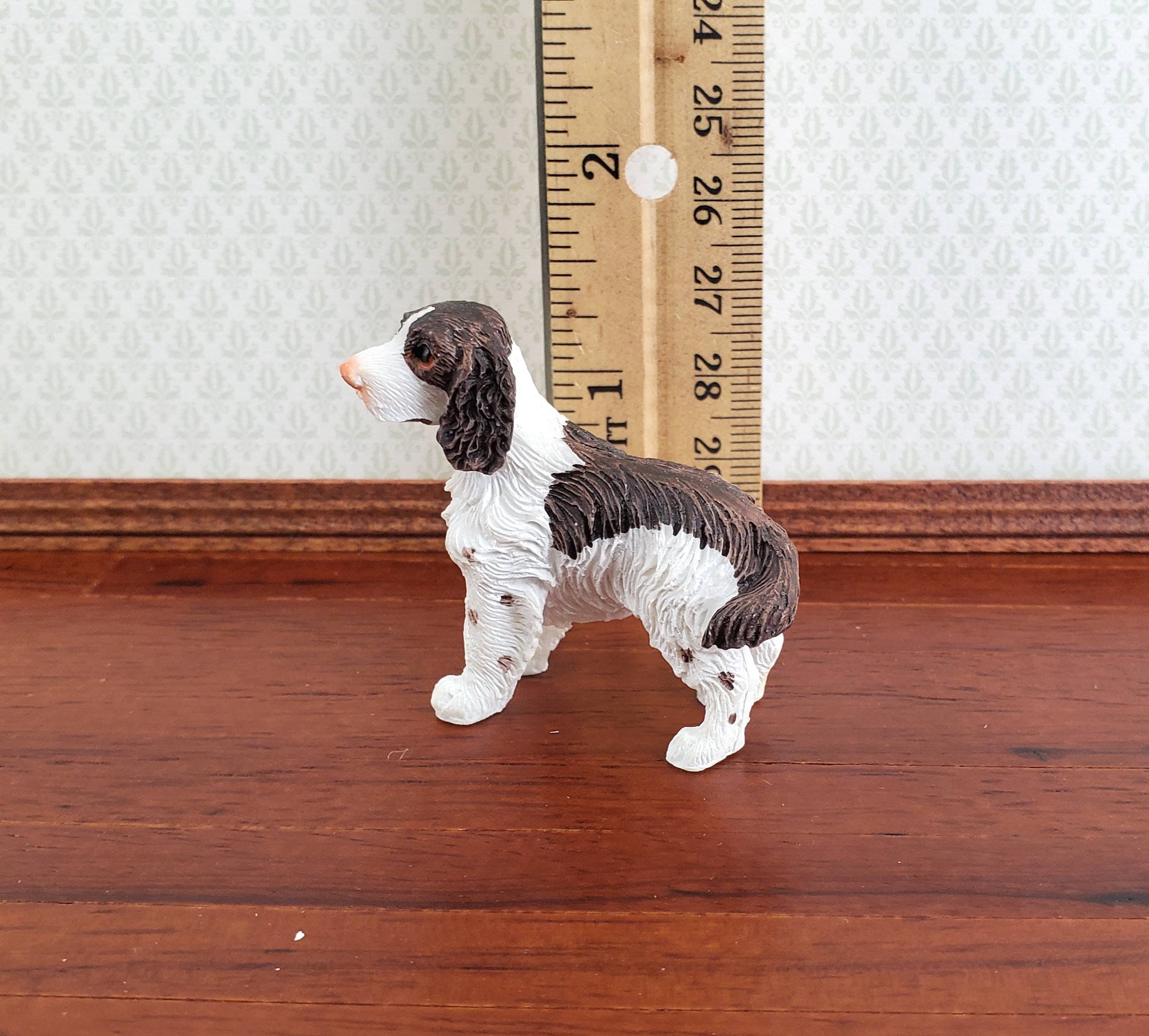 Dollhouse Miniature Dog English Springer Spaniel 1:12 Scale - Etsy