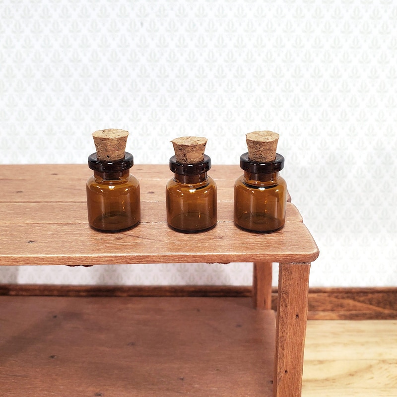 Small Amber Spice Jars - Etsy