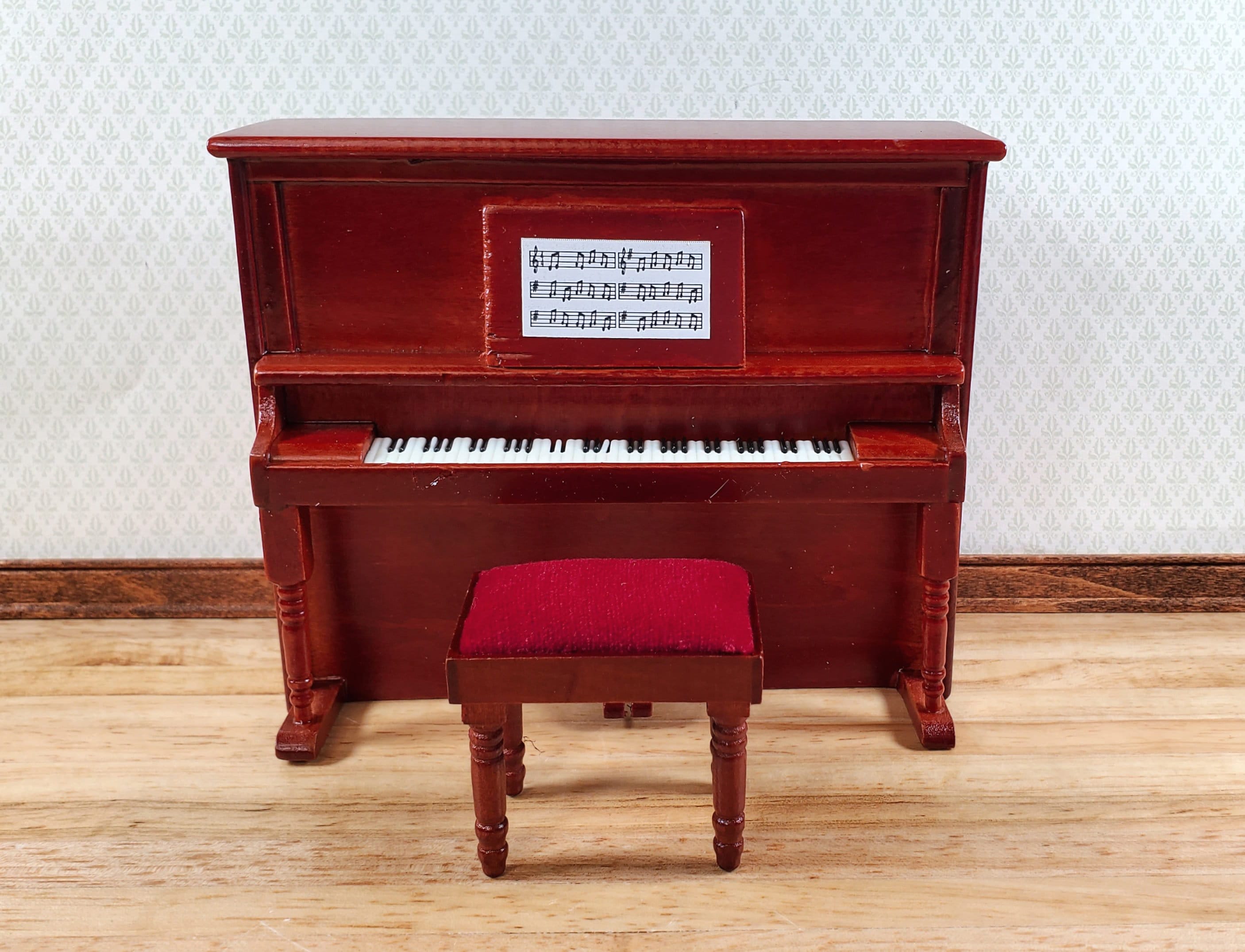 Red Upright Piano