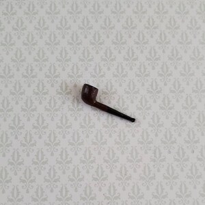 Dollhouse Miniature Smoking Pipe Classic Style Painted Metal 1:12 Scale ...