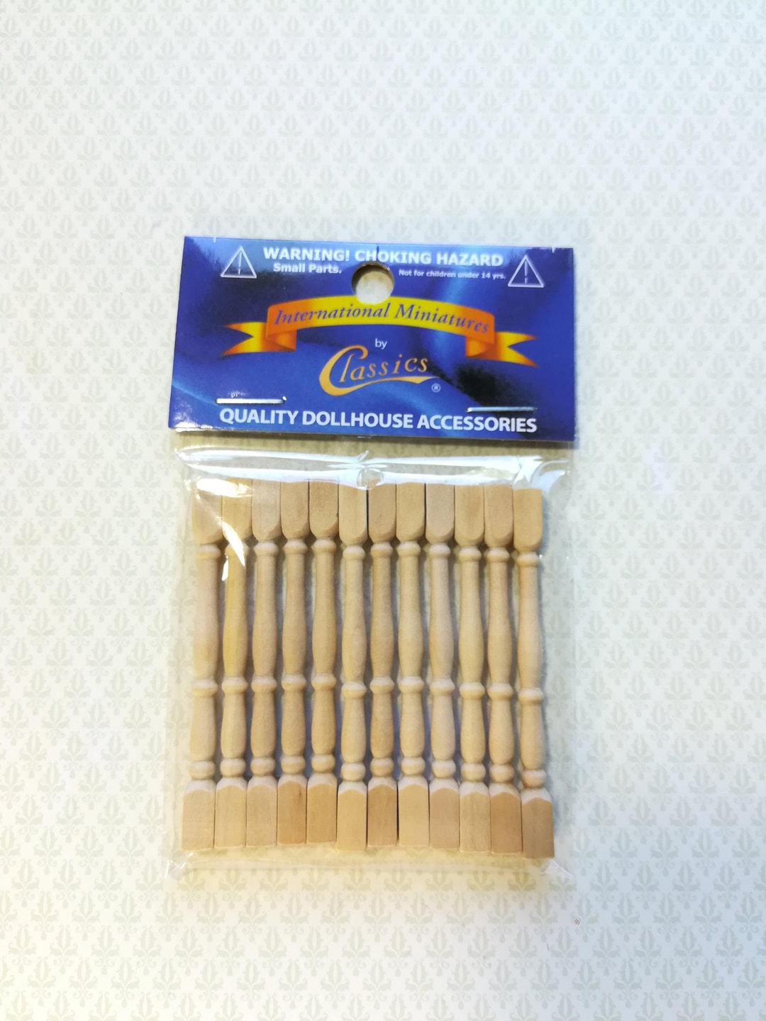 Dollhouse Miniature Spindles Stair Balusters 1:12 Scale 2 7/16" Tall - Etsy