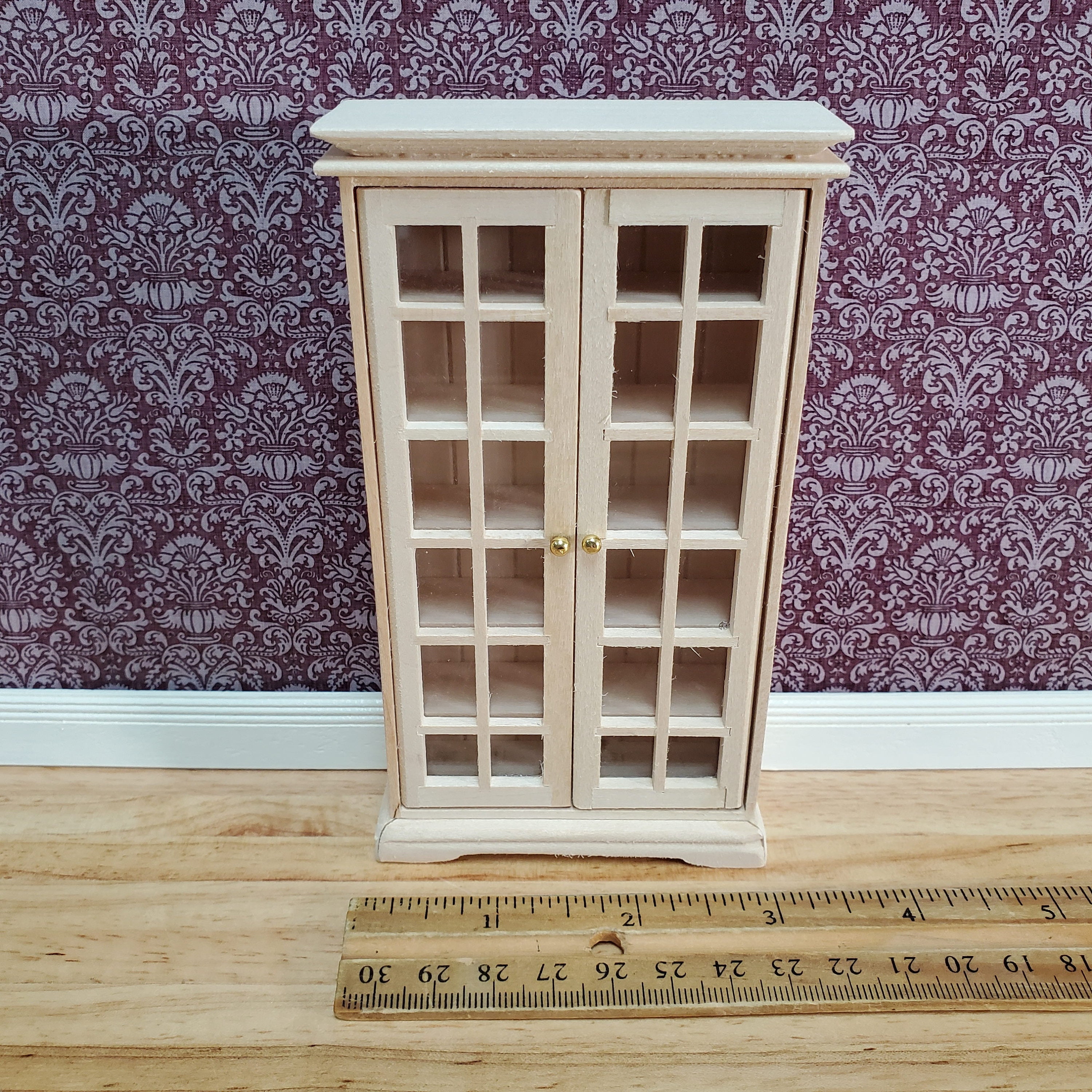 Dollhouse Cabinet With Doors Small Profile 1:12 Scale | Etsy
