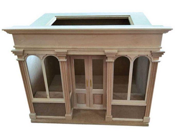 Dollhouse Store Front Gallery Windows Room Box KIT 1:12 Scale Miniature ...