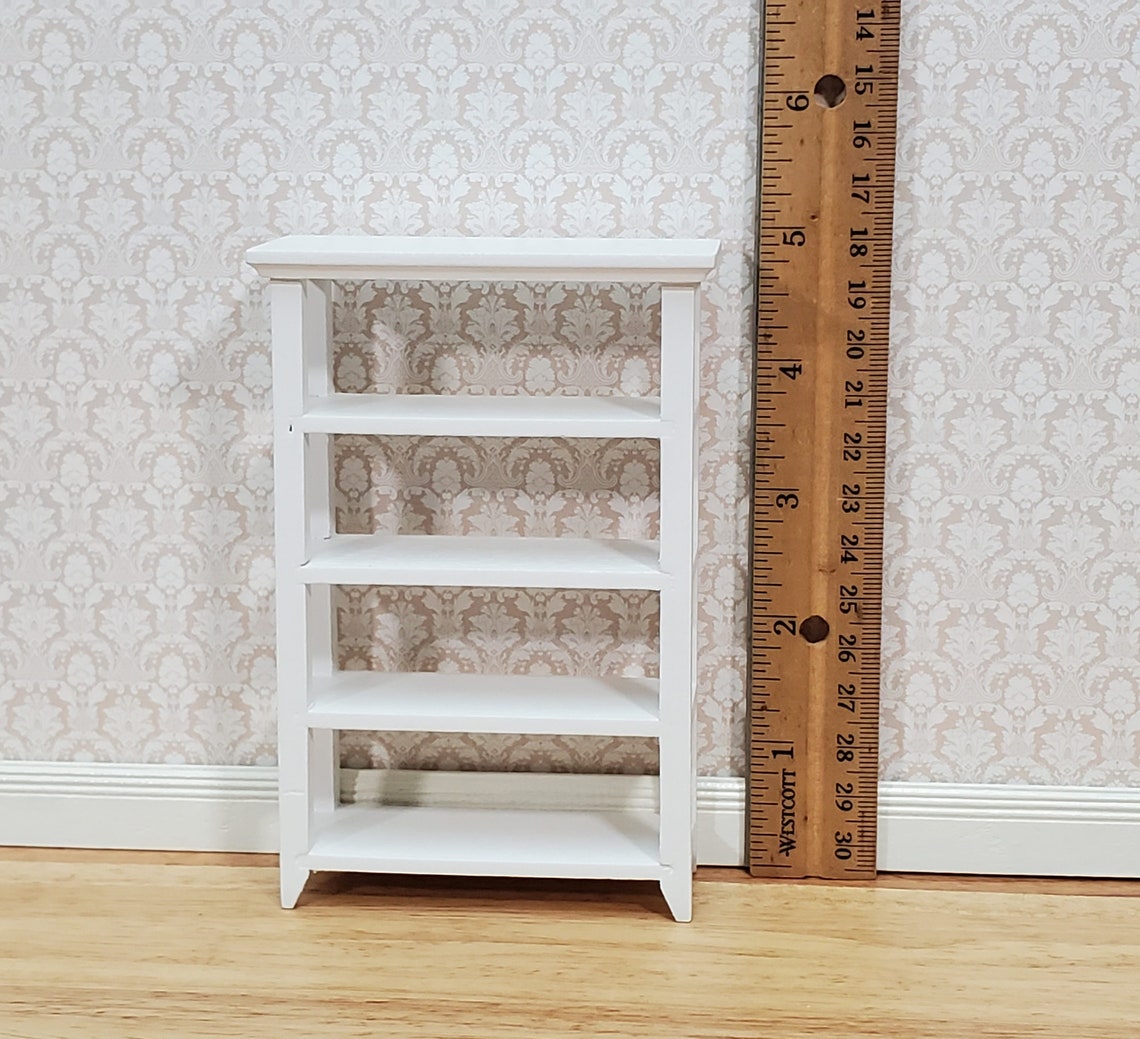 Dollhouse Shelves White Standing Open Back 1:12 Scale - Etsy