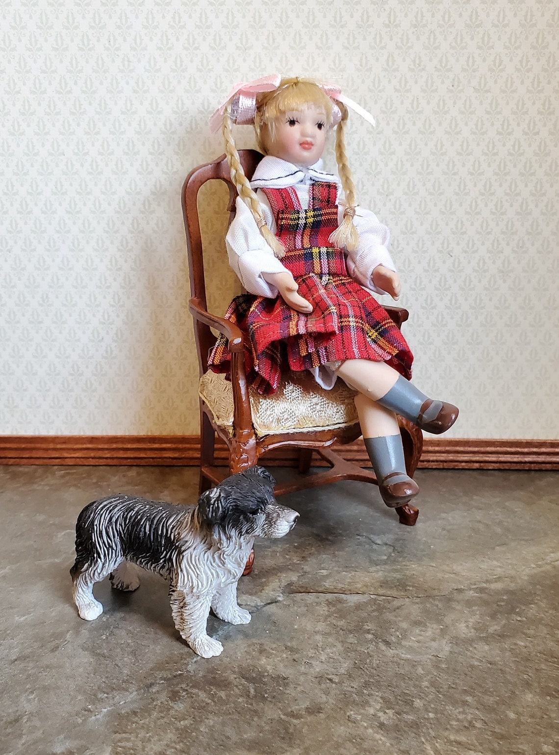 Dollhouse Miniature Puppy Dog Australian Shepherd 1:12 Scale - Etsy