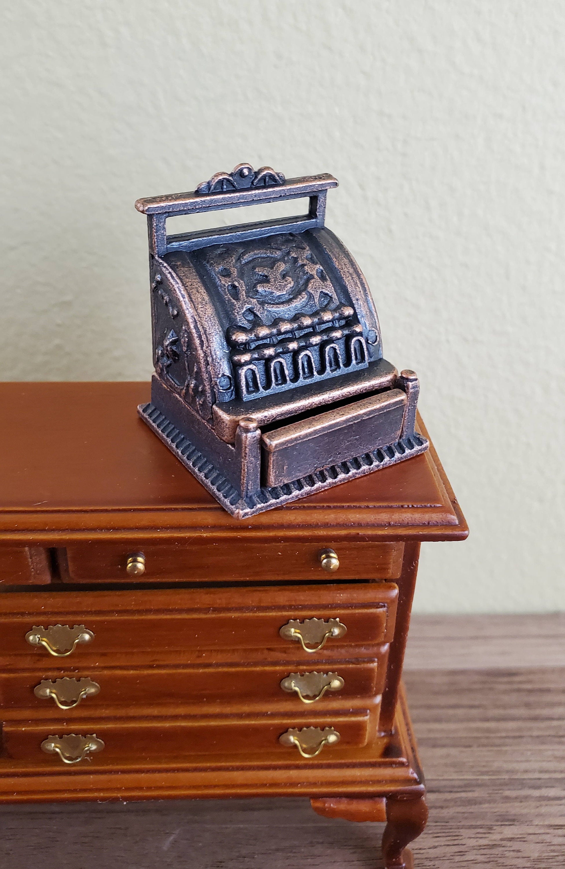 Dollhouse Miniature Cash Register Till Bronze Vintage Style - Etsy