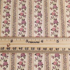 Dollhouse Wallpaper Floral Striped 3 Sheets Minigraphics "kismet Stripe ...
