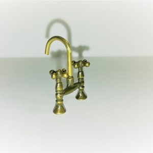 Dollhouse Miniature Faucet Mixer Tap for Kitchen or Bathroom Sink 1:12 ...