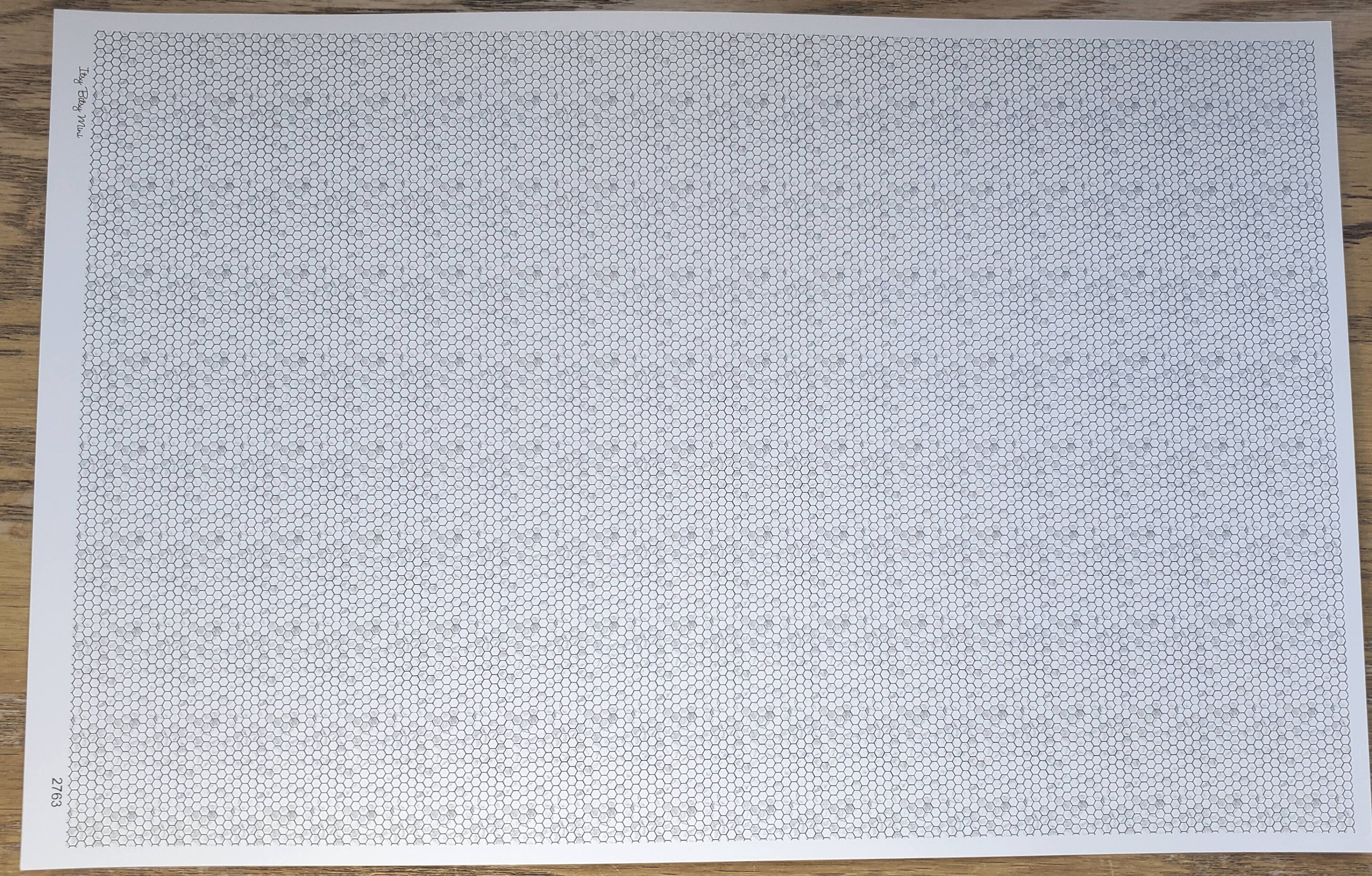 Dollhouse Penny Tile Paper Carrara Marble Floor 1:12 Scale | Etsy