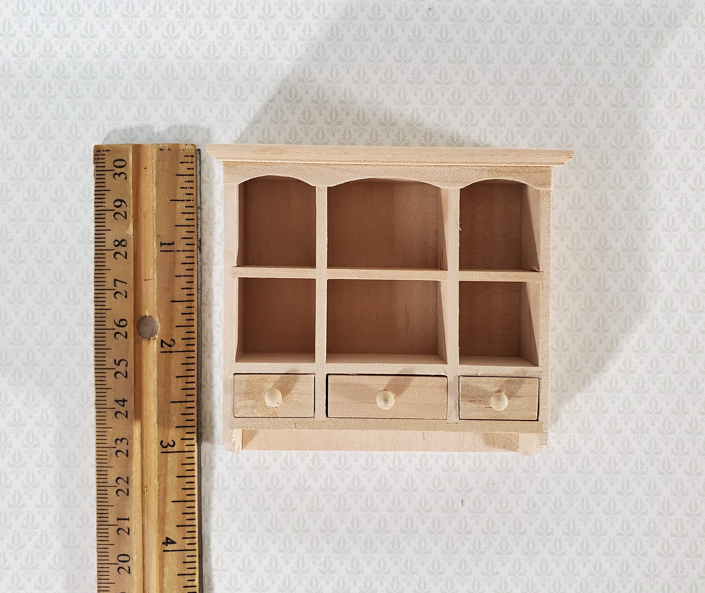 Dollhouse Hanging Shelf With Drawers & Cubbies 1:12 Scale | Etsy