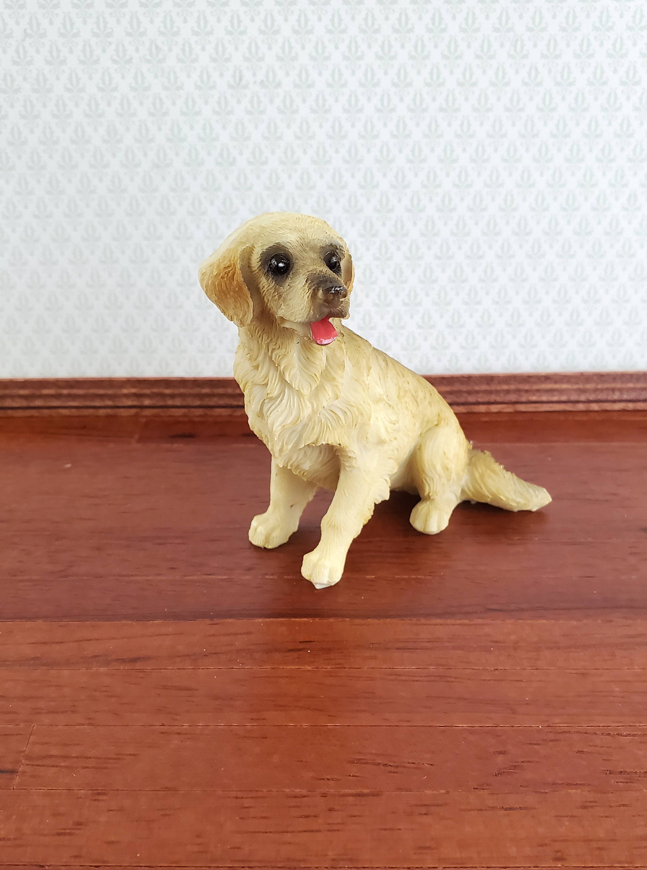 Dollhouse Miniature Dog Golden Retriever 1:12 Scale Animal Pet | Etsy