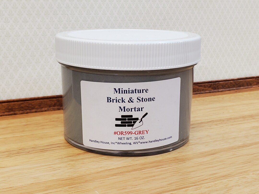 Pre Mixed Mortar Grout Mix for Dollhouse Miniature Bricks Stone Tile ...