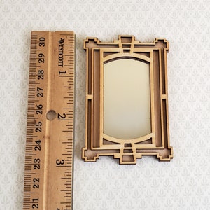 Dollhouse Miniature Art Deco Mirror KIT DIY Medium Size 1:12 Scale 3" X ...