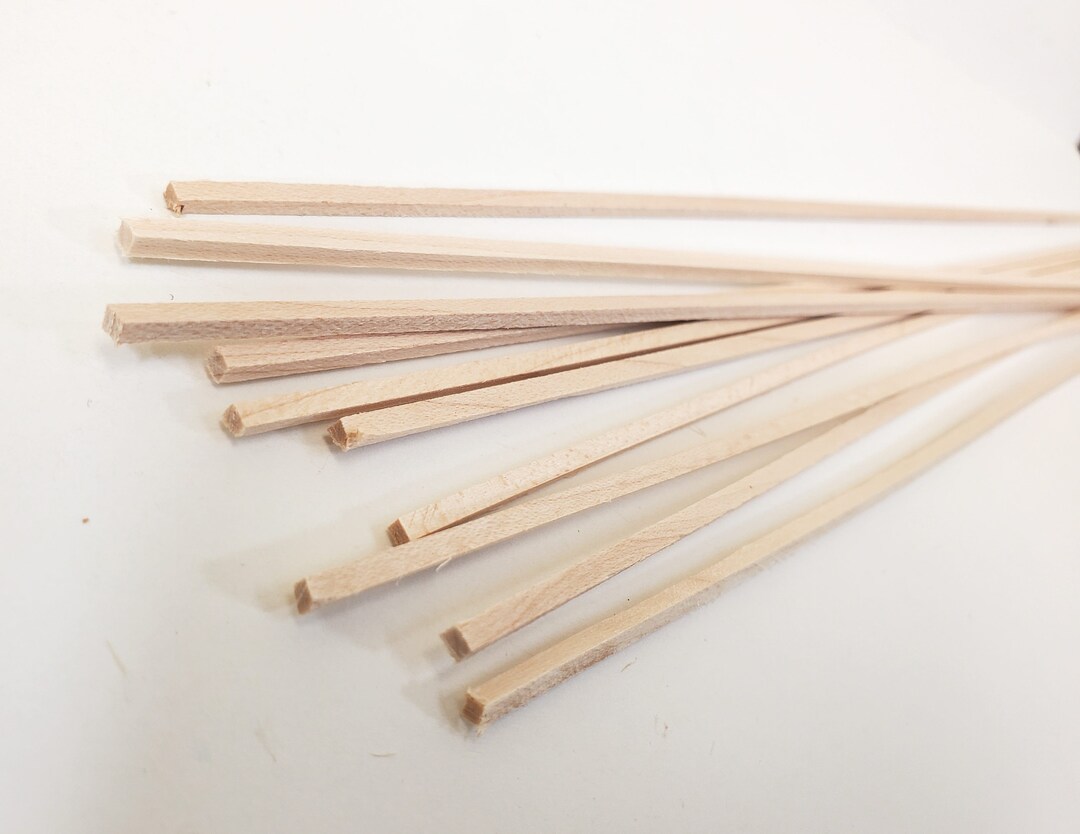 Maple Wood Sticks Posts 3/32 X 3/32 X 18" Long 10 Pieces Model Making ...