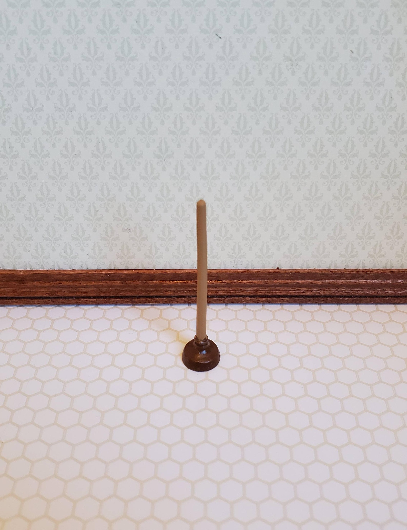 Dollhouse Miniature Toilet Plunger 1:12 Scale Bathroom Accessories - Etsy