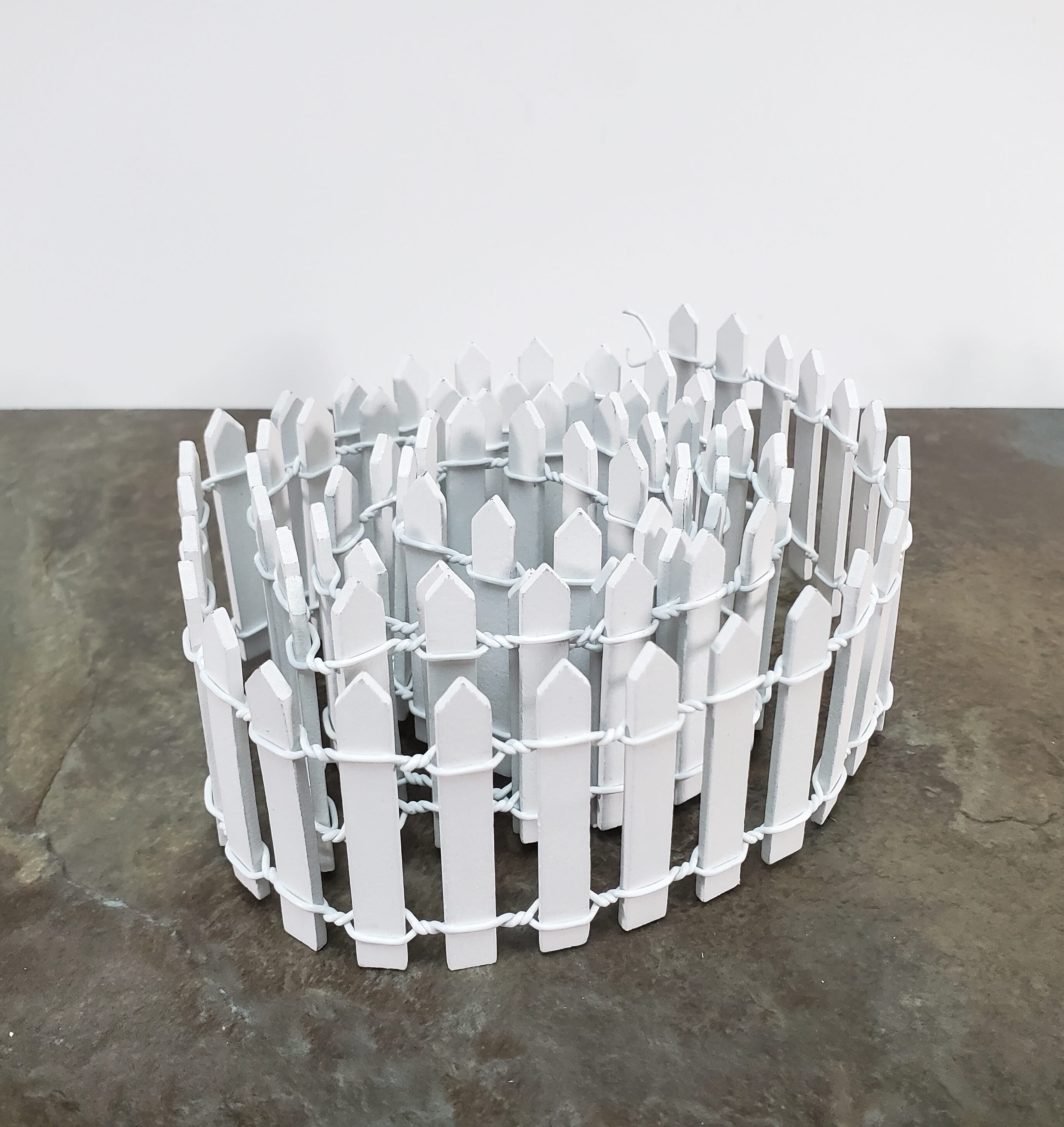 Miniature Fencing White Picket Fence Wood & Metal 100 Cm X 5 - Etsy