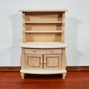 Dollhouse Hutch for Kitchen or Dining Room With Shelves 1:12 - Etsy