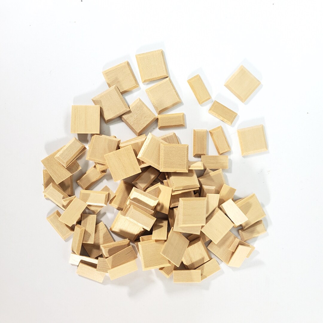 Miniature Small Wood Wall Panels or Corner Stone Bricks 100 Pieces ...