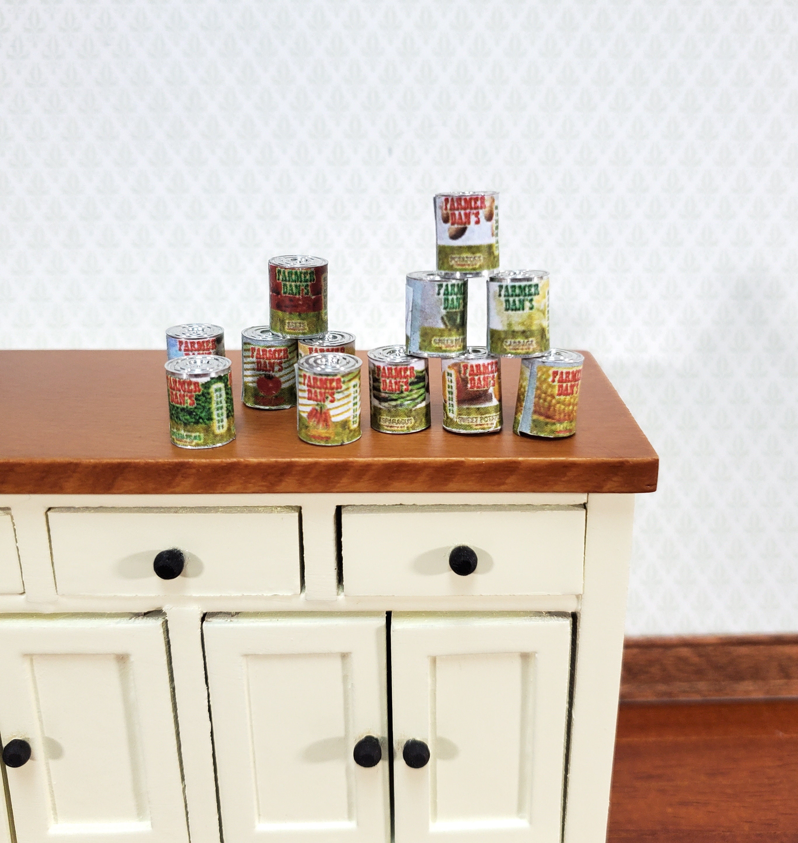 Miniature Canned Vegetables Old Fashion Grocery Store Cans - Etsy