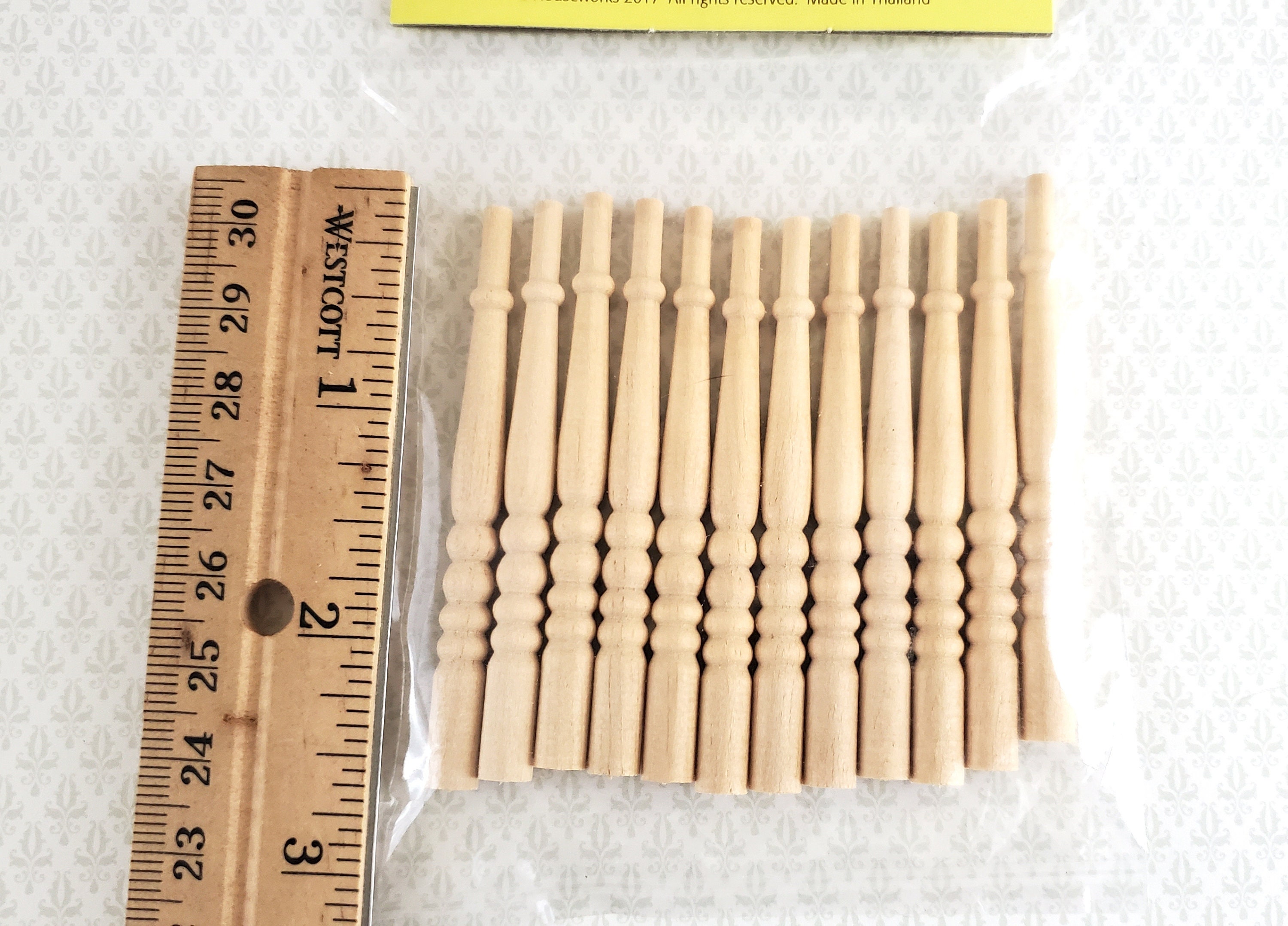 Dollhouse Miniature Spindles Stair Balusters 1:12 Scale 2 - Etsy