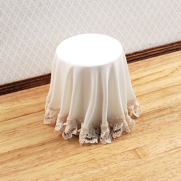 Round Skirted Side Table - Etsy