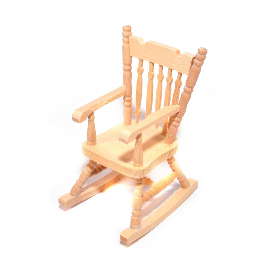 Dollhouse Miniature Rocking Chair 1:12 Scale Furniture - Etsy