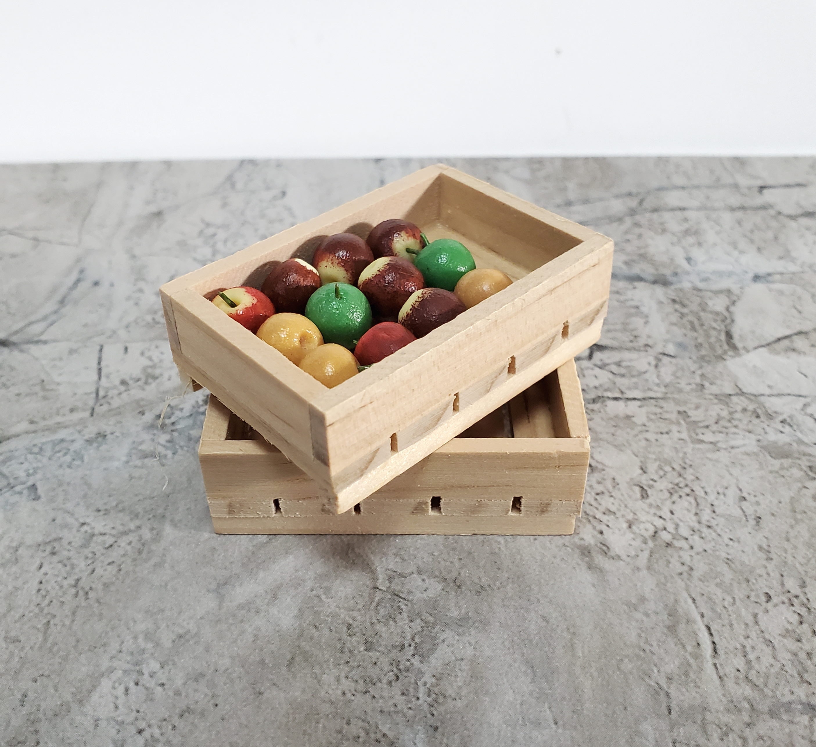 Miniature Wood Crates for Fruits or Vegetables X2 Small 1:12 - Etsy