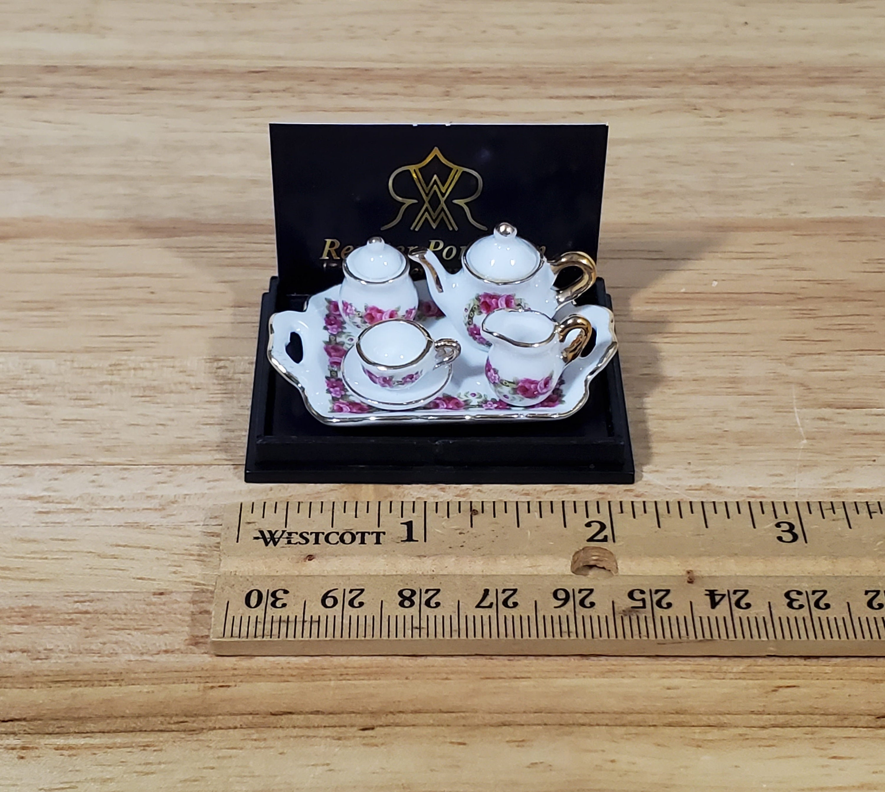 Dollhouse Coffee Tea Set Teapot Teacup Reutter Porcelain 1:12 - Etsy