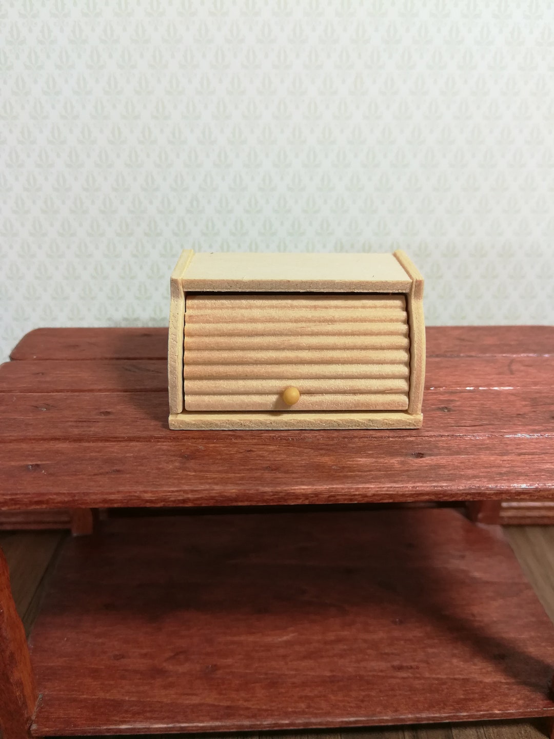 Dollhouse Miniature Bread Box Unfinished With Opening Door 1:12 Scale ...