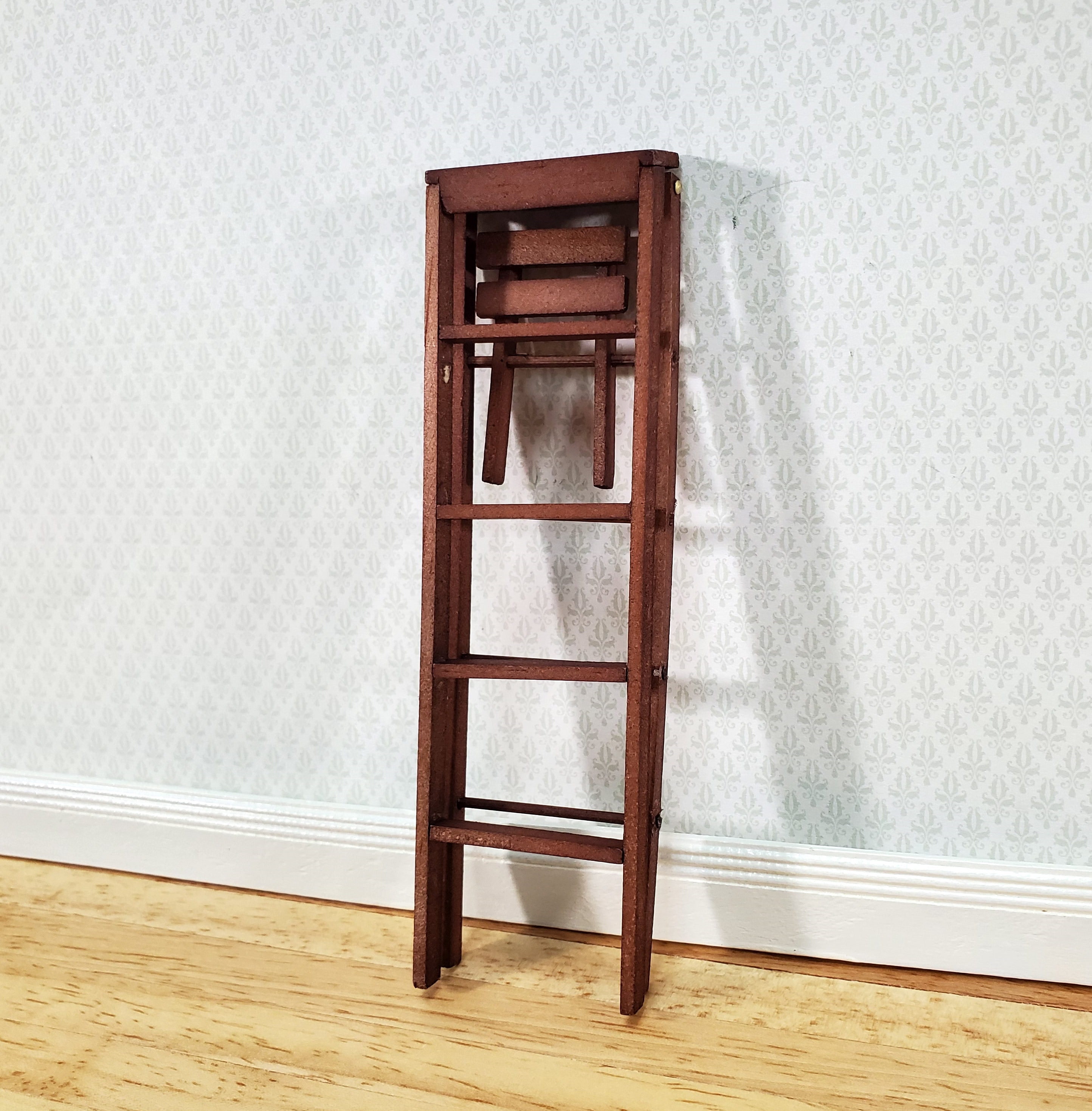 Dollhouse Step Ladder Tall Wood Folding W/paint Shelf 5 - Etsy