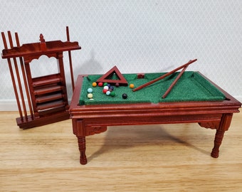 Pool Table Dollhouse - Etsy
