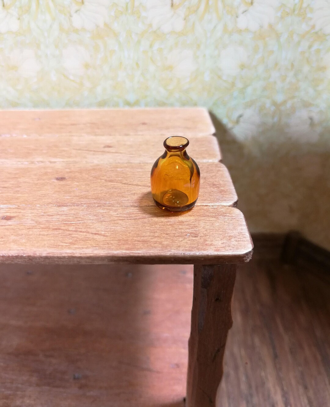 Dollhouse Miniature Amber Bottle Jar Vase Tiny 1/2 1:12 Scale - Etsy