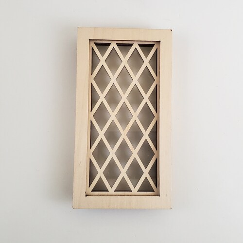 Miniature Window Frame Diy Kit Dollhouse Window 1:12 Scale - Etsy
