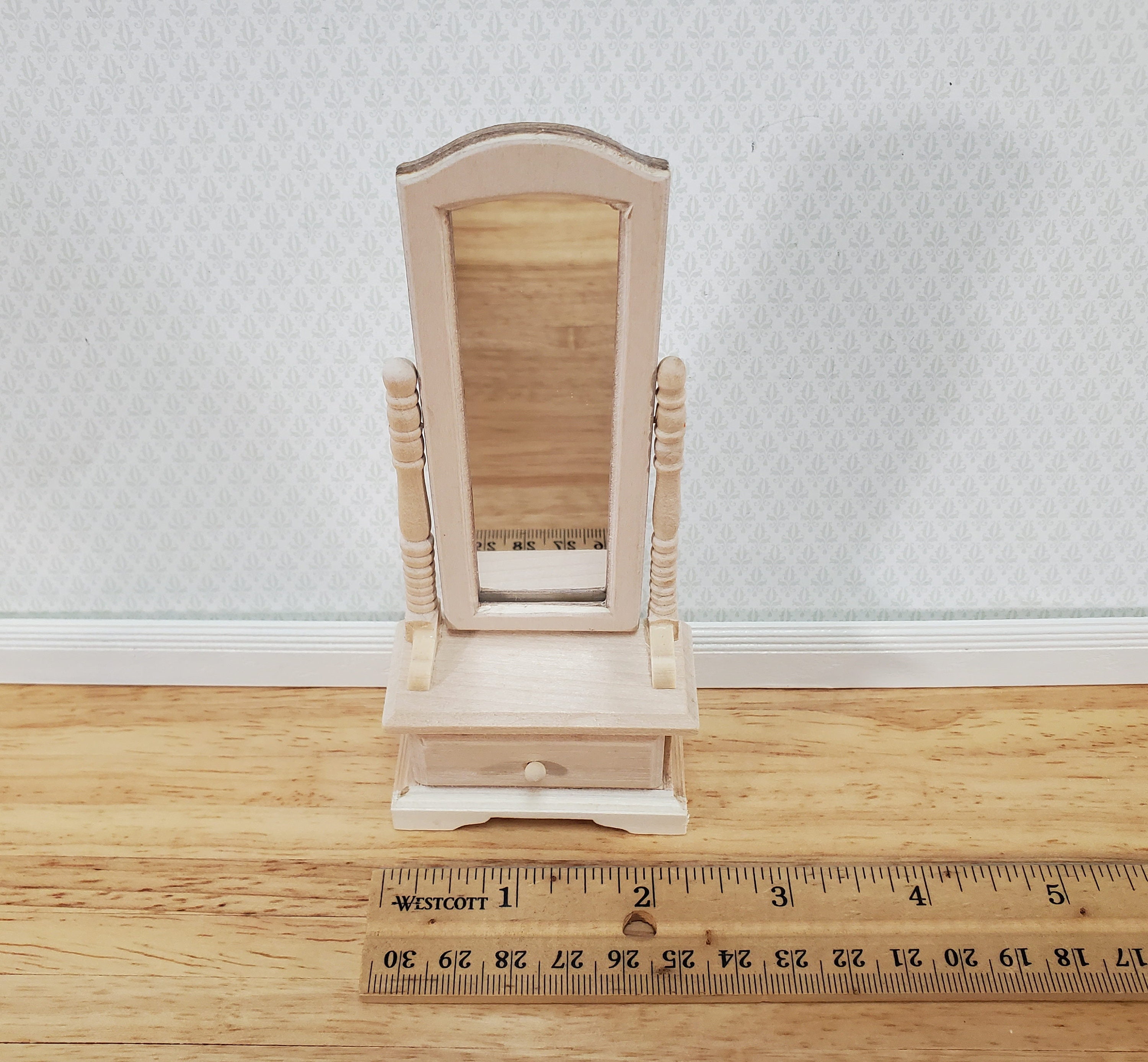 Dollhouse Mirror Full Length Dressing on Wood Tilting Frame - Etsy