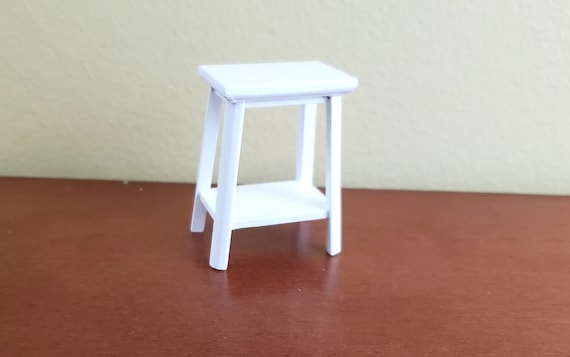 Dollhouse Miniature Fern or Plant Stand Side Table White | Etsy