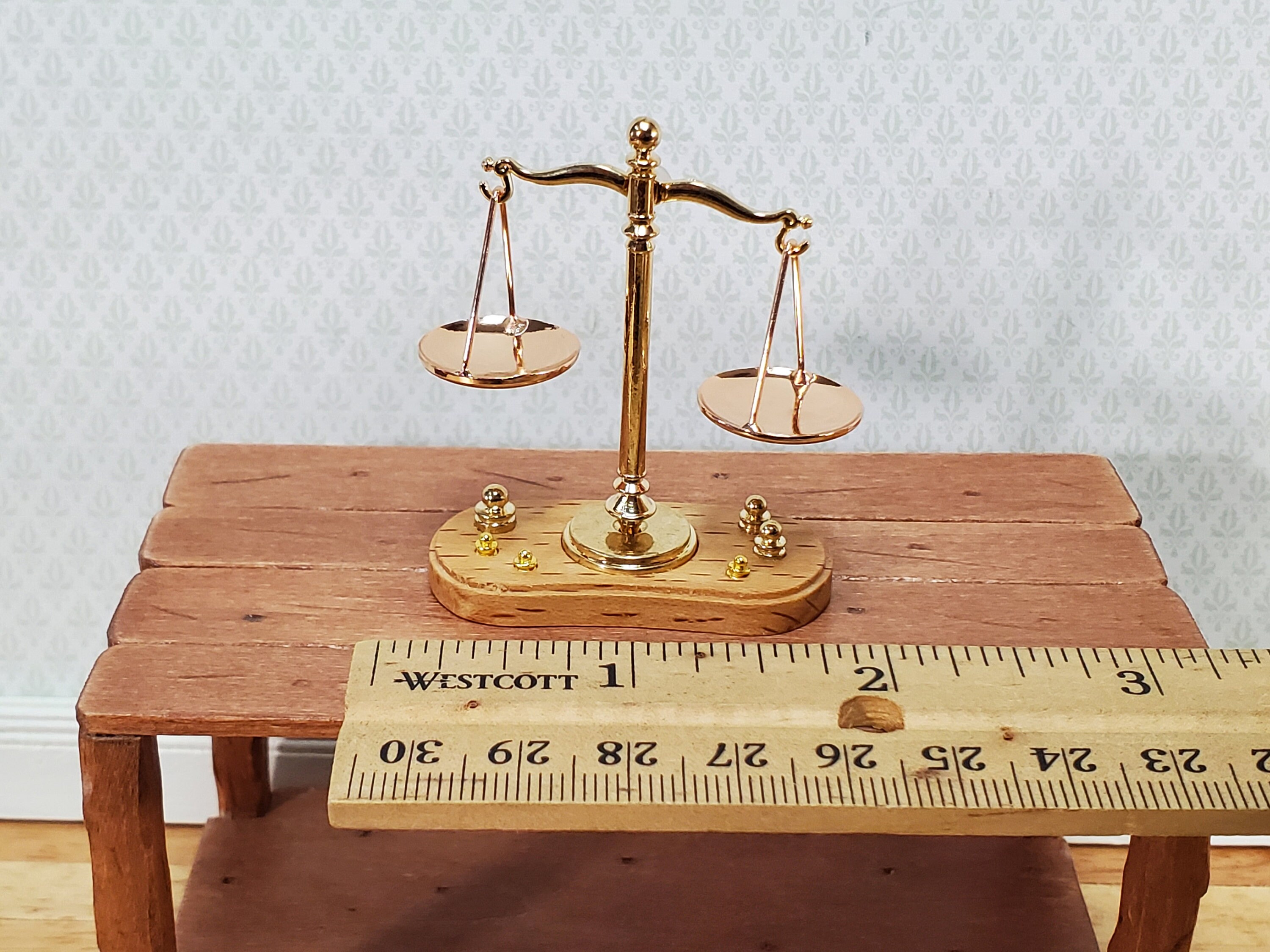 Miniature Scale With Weights Metal Pharmacy Grocer Apothecary - Etsy