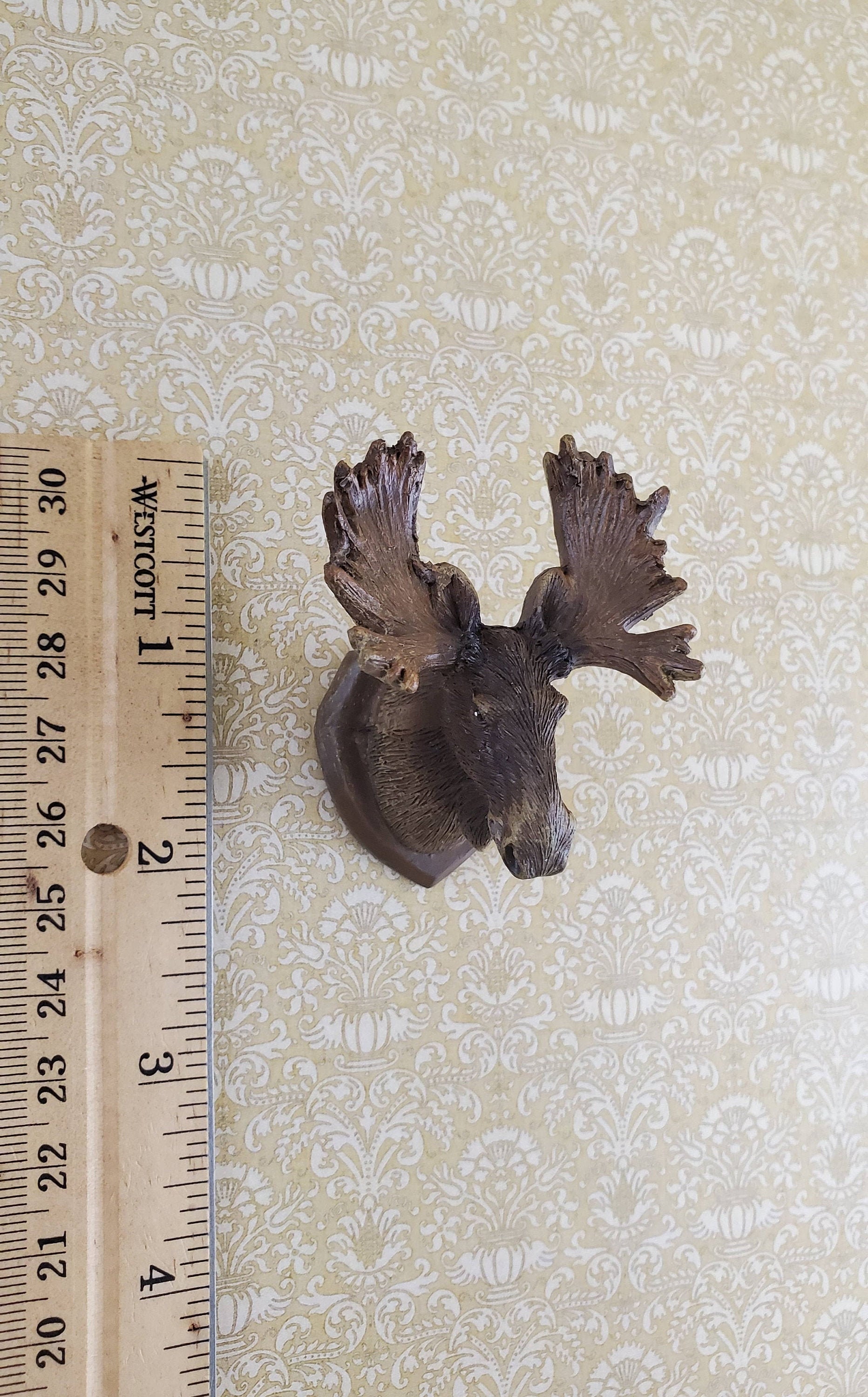 Dollhouse Miniature Small Moose Head Wall Trophy Mounted 1:12 - Etsy