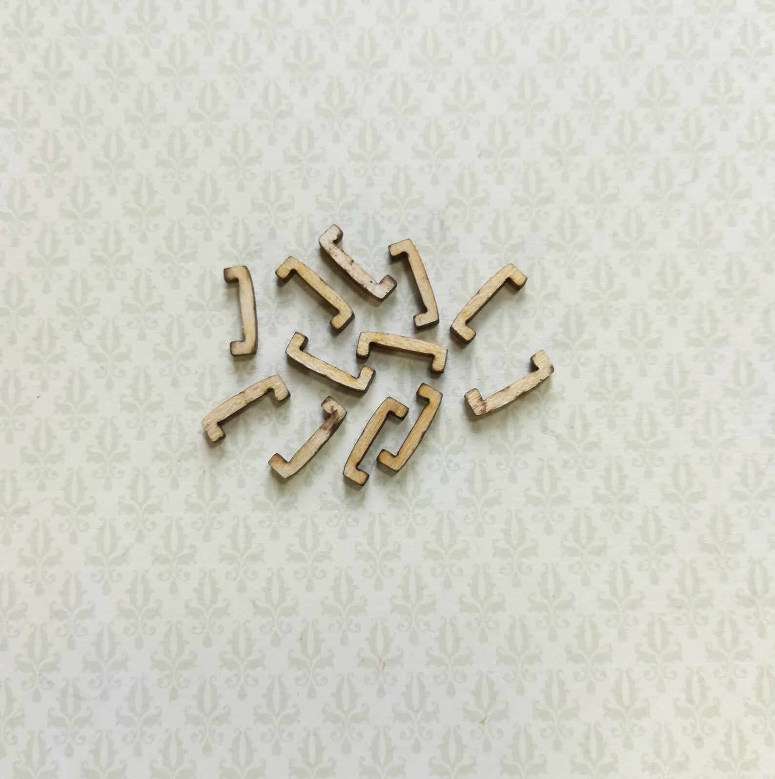 Dollhouse Miniature Drawer Pulls Handles Wood 12 Pieces 1:12 | Etsy