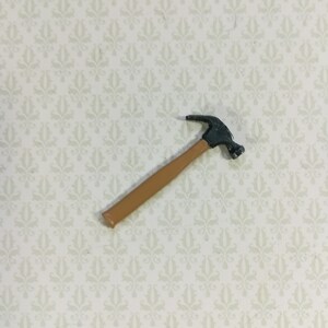 Dollhouse Miniature Claw Hammer 1:12 Scale Tool Painted Metal - Etsy
