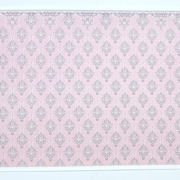 Pink Dollhouse Wallpaper - Etsy