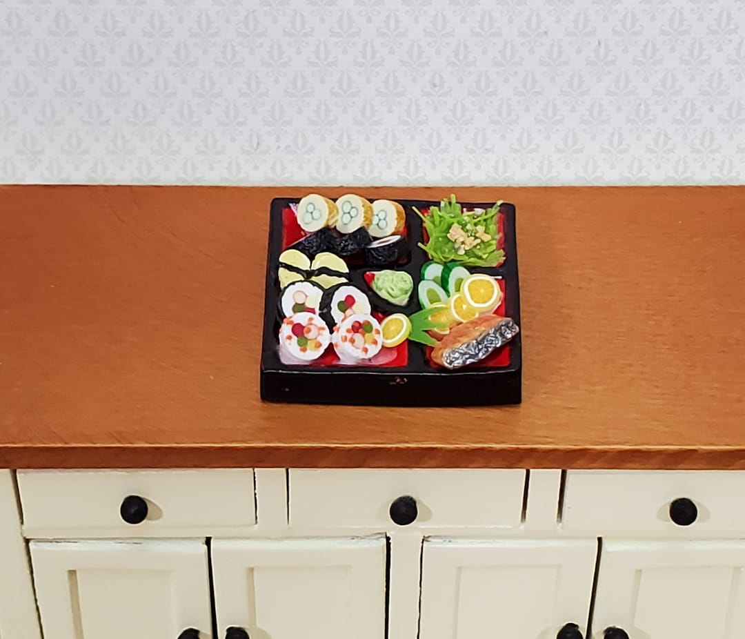 Dollhouse Japanese Sushi Miniature Food Seafood Grocer Grocery - Etsy