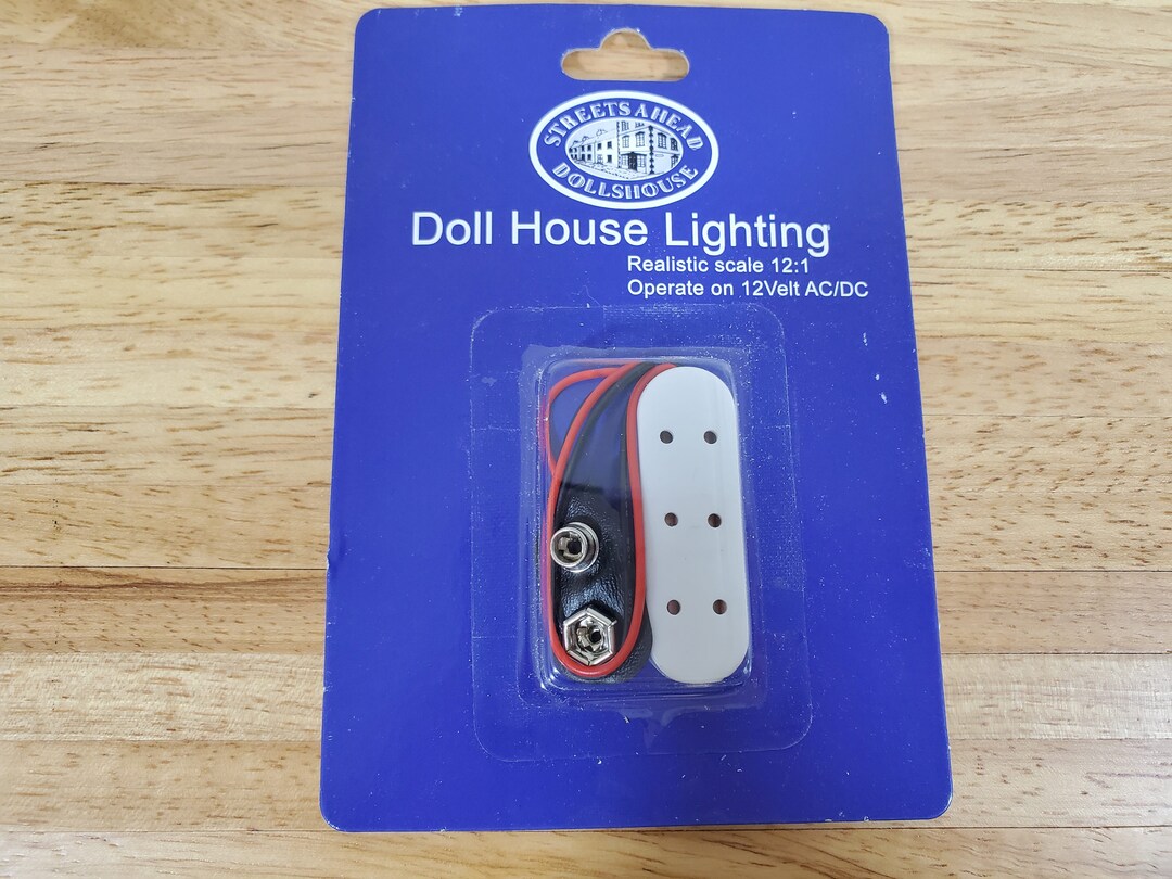 9 Volt Battery Adapter With 3 Plugs Dollhouse Miniatures Etsy