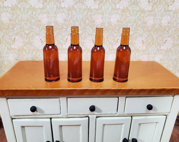 Miniature Beer Bottles 4 Pieces 1:6 Scale Playscale Fashion Doll Size ...