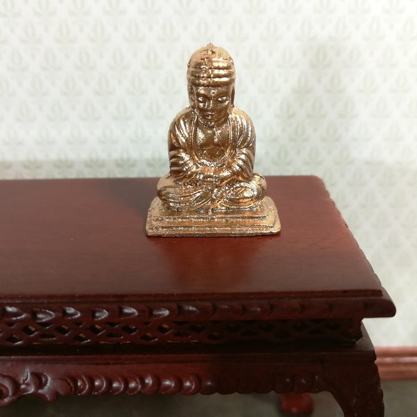 Miniature Gold Buddha Statue - Etsy