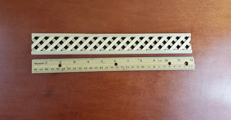 Dollhouse Miniature Porch Lattice Garden Panel Decorative Wood - Etsy