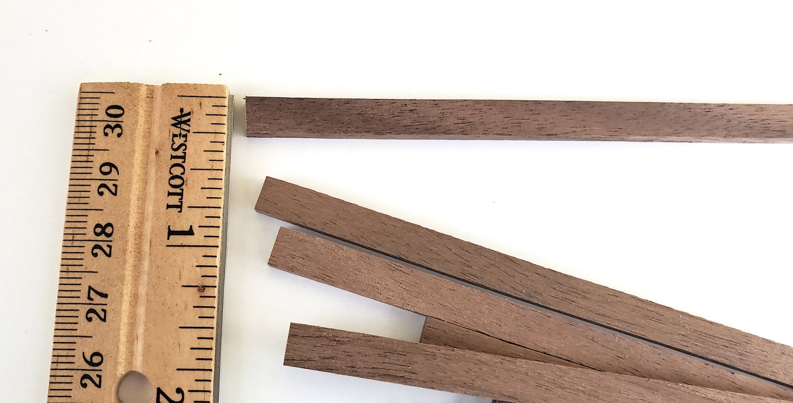 Walnut Wood Strips X10 1/8 X 1/4 X 6 Long Crafts - Etsy