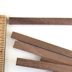 Walnut Wood Strips x10 1/8 x 1/4 x 6 Long Crafts | Etsy