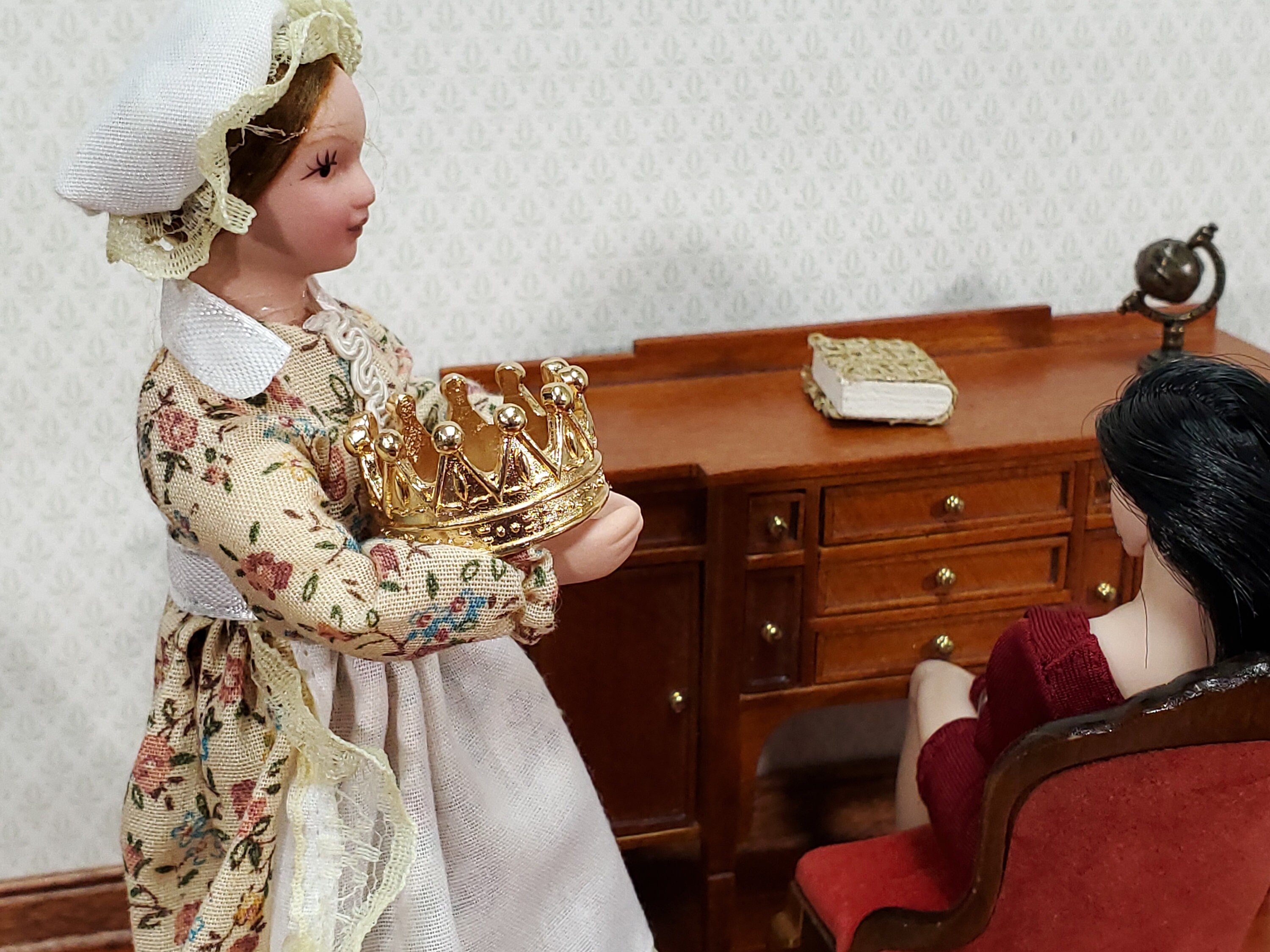 Tiny Miniature Crown Gold Metal for Dolls Dollhouse Works With - Etsy